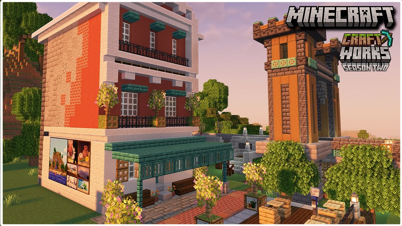Shop Designing and Building - Craftworks a Minecraft SMP - YouTube