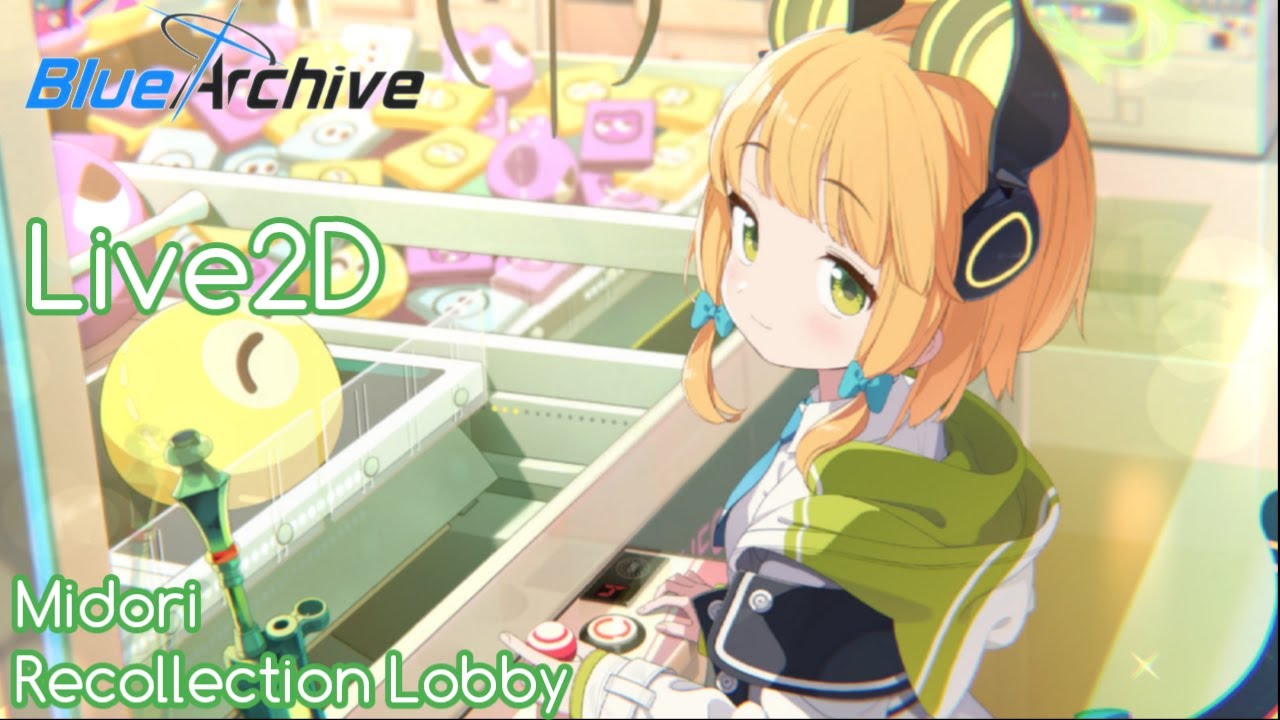 Midori Recollection Lobby (Live2D) | Blue Archive (GB) - YouTube
