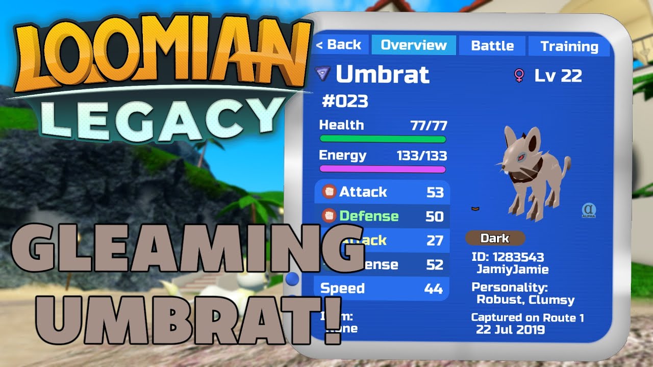 I GOT AN ALPHA GLEAMING UMBRAT! - Loomian Legacy - YouTube