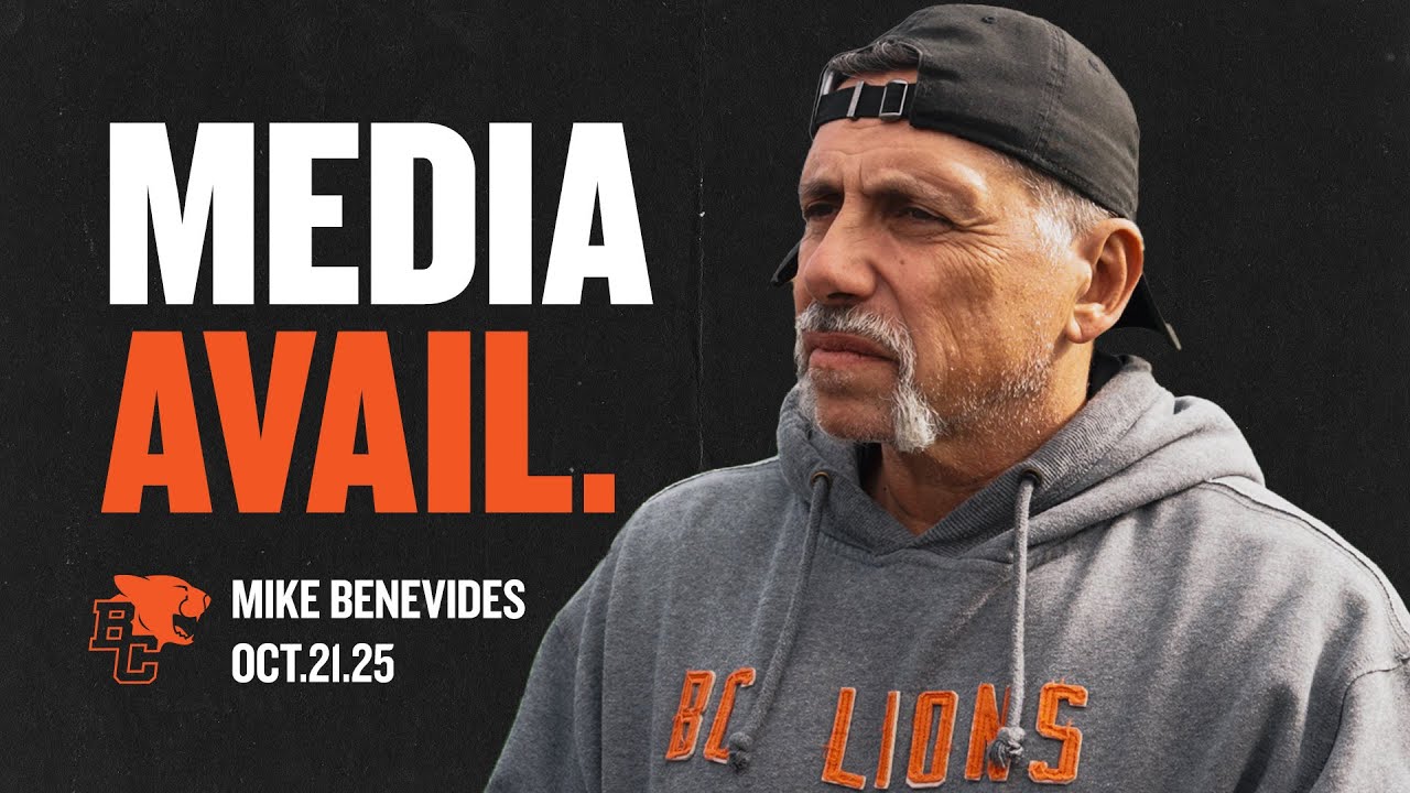 BC Lions Defensive Coordinator Mike Benevides | Media Avail | Oct.21.25 ...