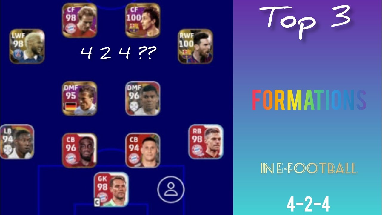 top 3 best formations in efootball - YouTube