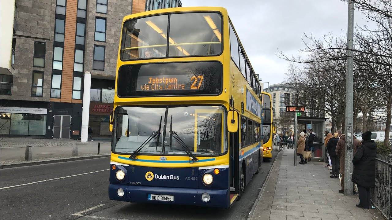 Dublin Bus | Route 27 to Jobstown | ALX400 Volvo B7TL | AX455 - YouTube