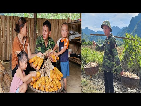 The love and happiness of a kind man towards a single mother