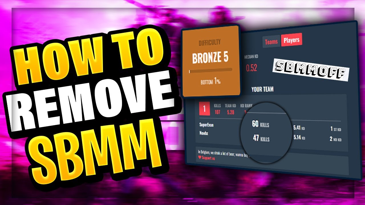 How to REMOVE SBMM in warzone... *BROKEN sbmmoff Bot Lobby Method ...