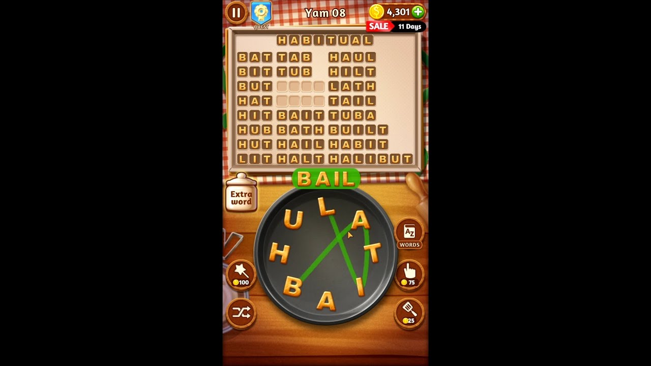 Word Cookies Yam Levels 8-12 - Phenomenal Chef Answers - YouTube