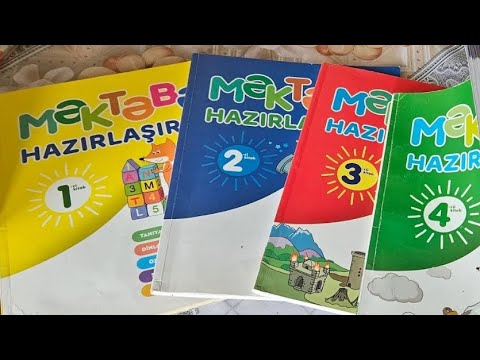 Məktəbə qədər hazırlıq kitabları nümunə | Məktəbə hazırlıq