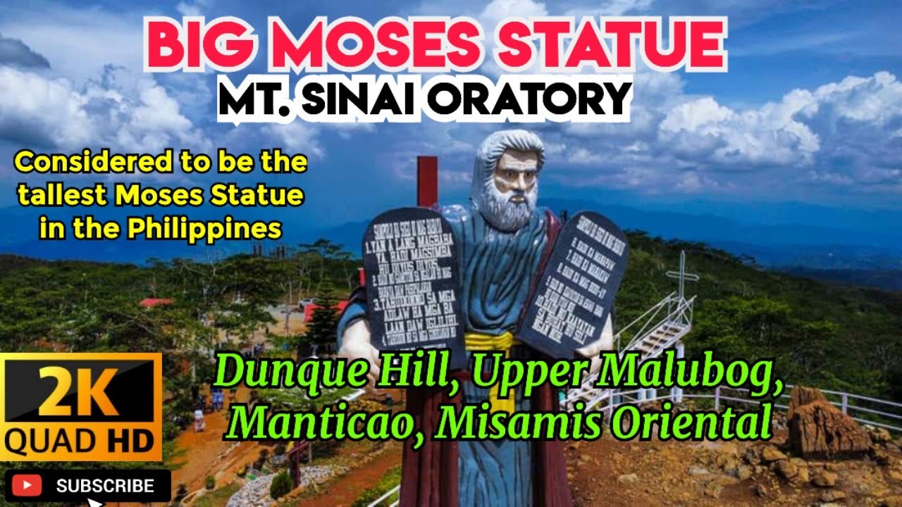 BIG MOSES STATUE at Mt. Sinai Oratory | Dunque Hill, Upper Malubog ...