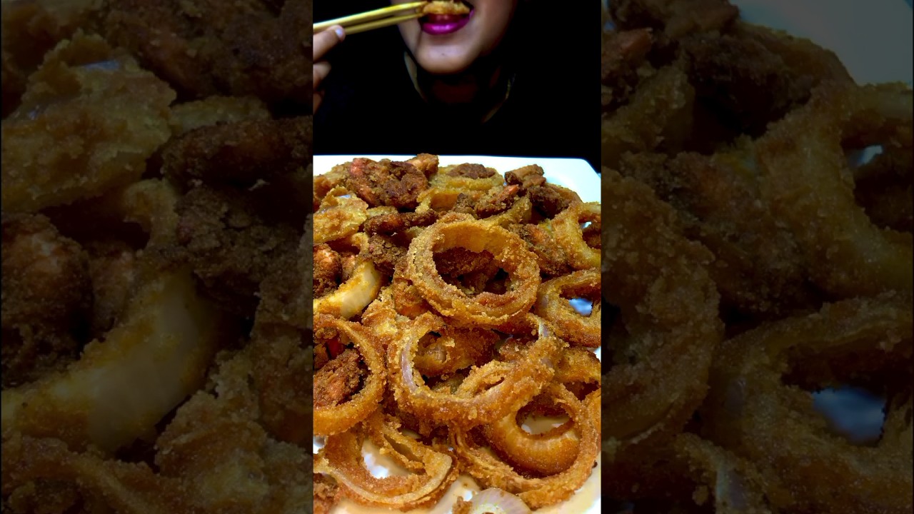 Cute Girl Eating Onion Rings #onion #rings #yummmy #eating #hot # ...