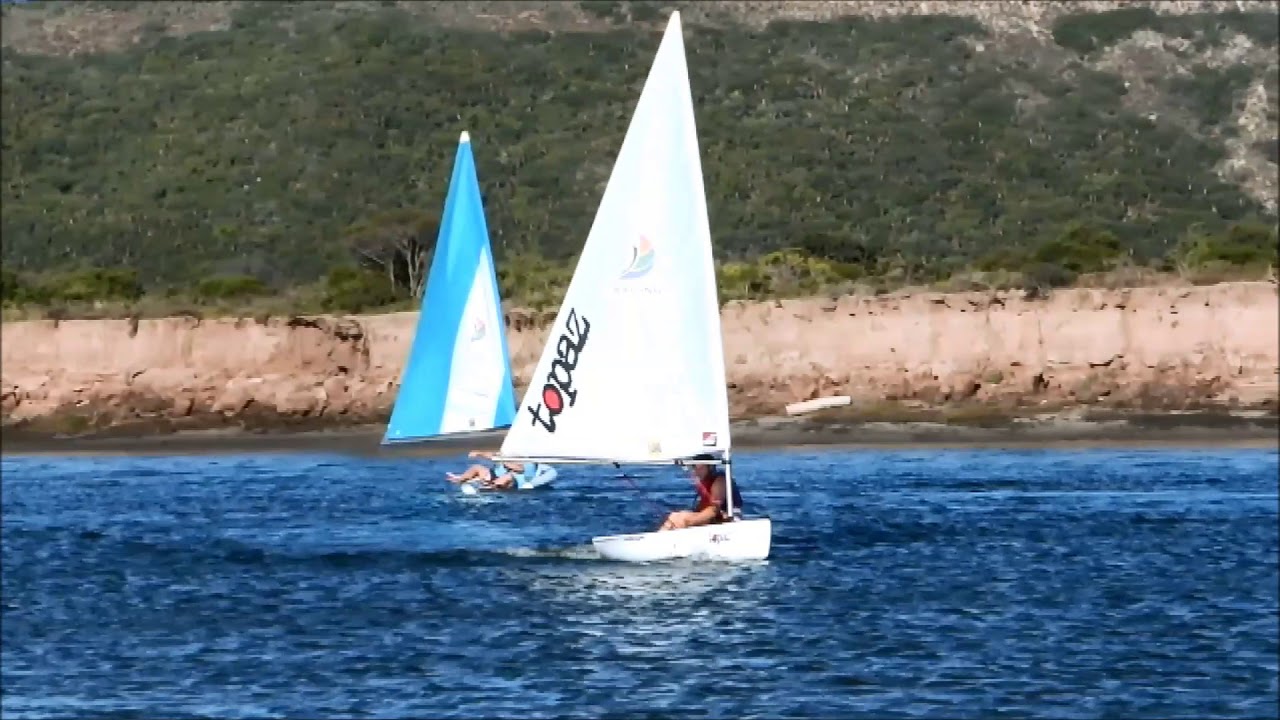 Laser Pico and Topper Topaz sailing for fun - YouTube
