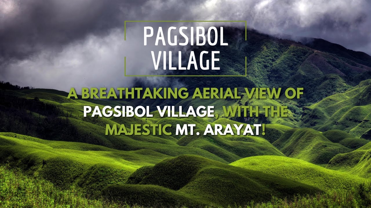 🌄 A breathtaking aerial view of Pagsibol Village, with the majestic Mt ...