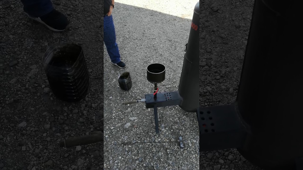 Raketna pec na preradjeno ulje C-500 paljenje 069/616-261 - YouTube