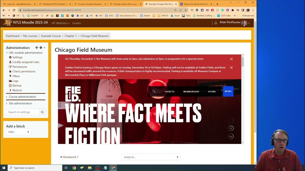 Adding a URL Resource in Moodle - YouTube