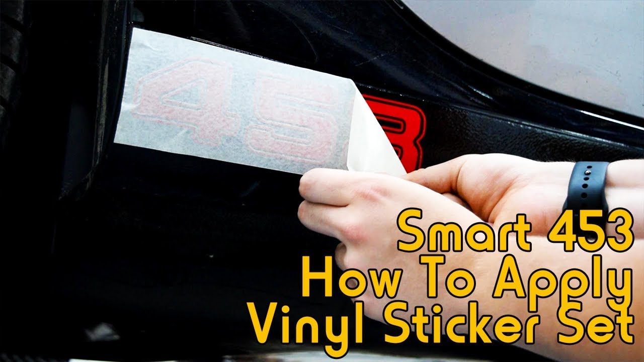How To Apply Vinyl Stickers - Smart Car 453 - YouTube