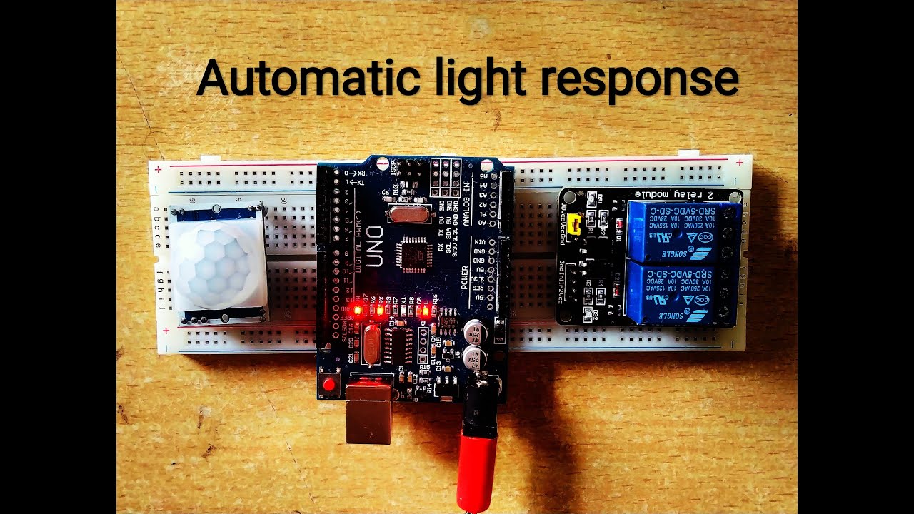 Control Light Using Arduino And Pir Sensorautomatic Light Controlschool Science Projectpir