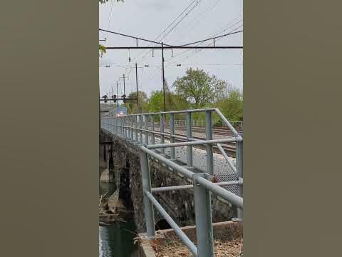 Amtrak #43 Crosses Stone Bridge Slow Approach Middletown Station 4/21/2024 Middletown PA - YouTube
