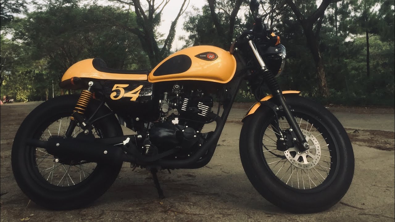 W175 CUSTOM CAFERACER INDONESIA - YouTube