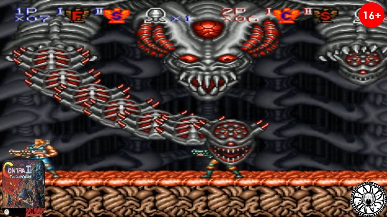 Level 6 Contra III The Alien Wars 1992 (Nintendo SNES) - YouTube