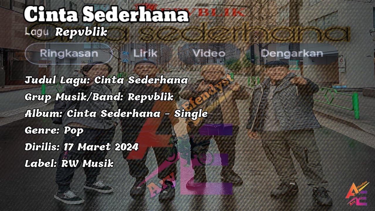 Lirik Lagu Cinta Sederhana - Repvblik - YouTube