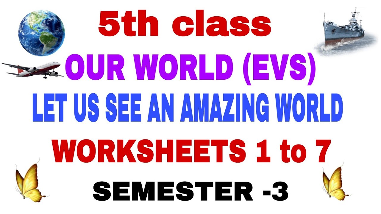 Grade 5 Our world EVS workbook | Let us see an amazing world ...