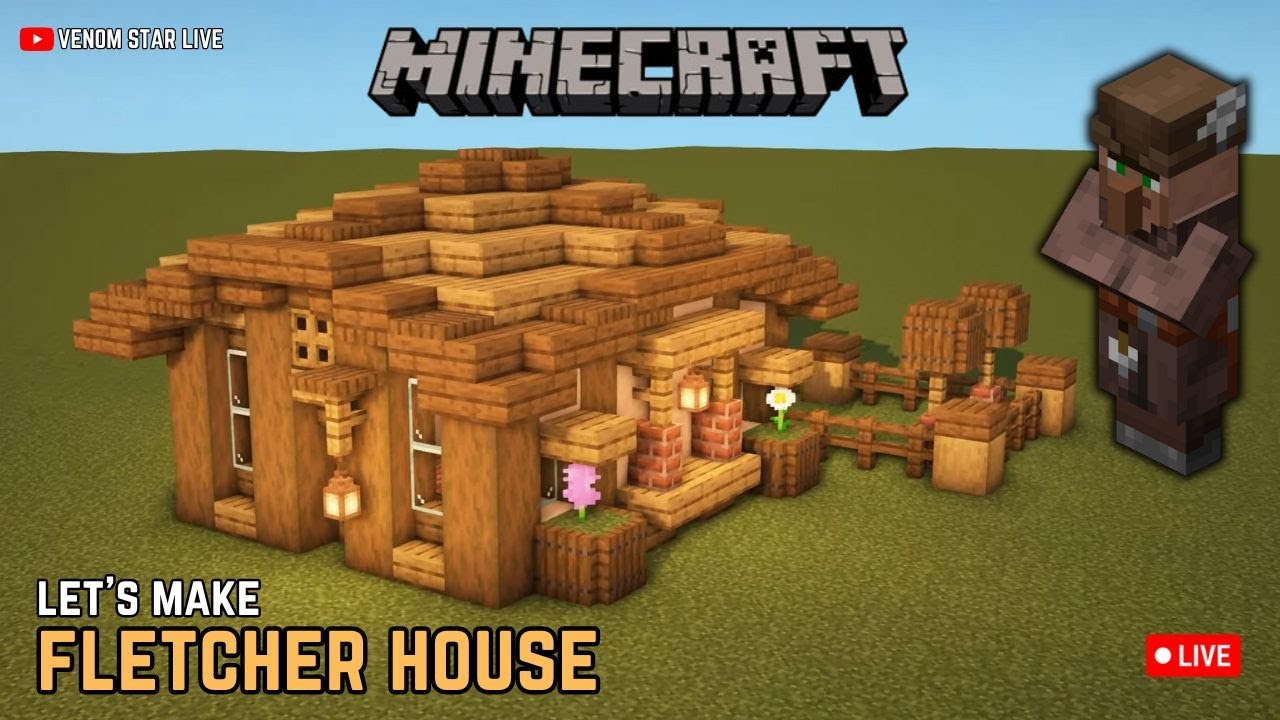 Fletcher Villager's House Today | Minecraft | Venom Star Live - YouTube