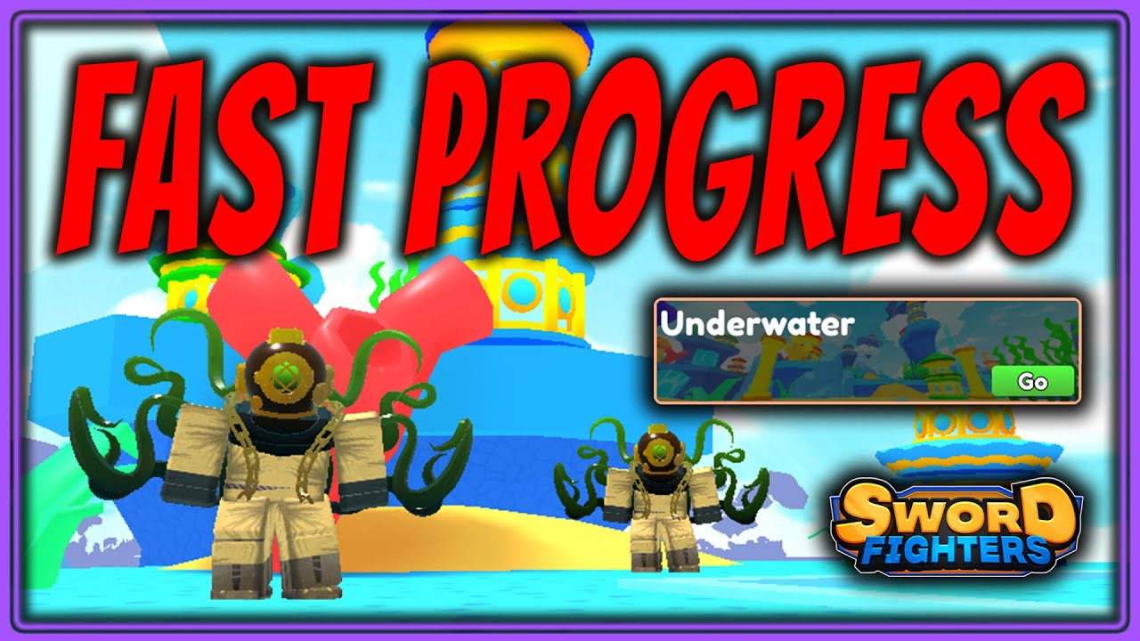 How To PROGRESS UNDERWATER MAP The FASTEST WAY | Sword Fighters ...