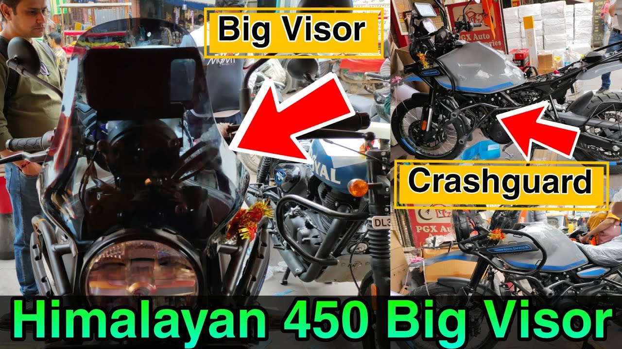Himalayan 450 Big visor | Himalayan 450 Bike Accessories | Himalayan ...