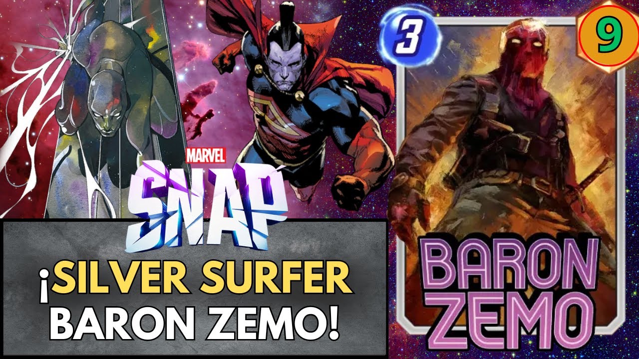 SURFEANDO CON BARON ZEMO! MAZO SILVER SURFER CON BARON ZEMO MARVEL SNAP ...