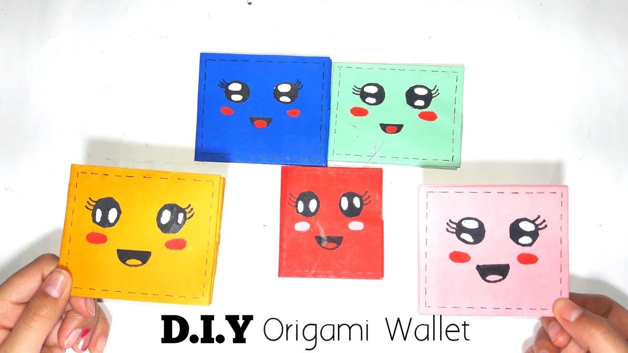 How To Make a Cute Paper Wallet | Origami Wallet | Origami Craft With ...