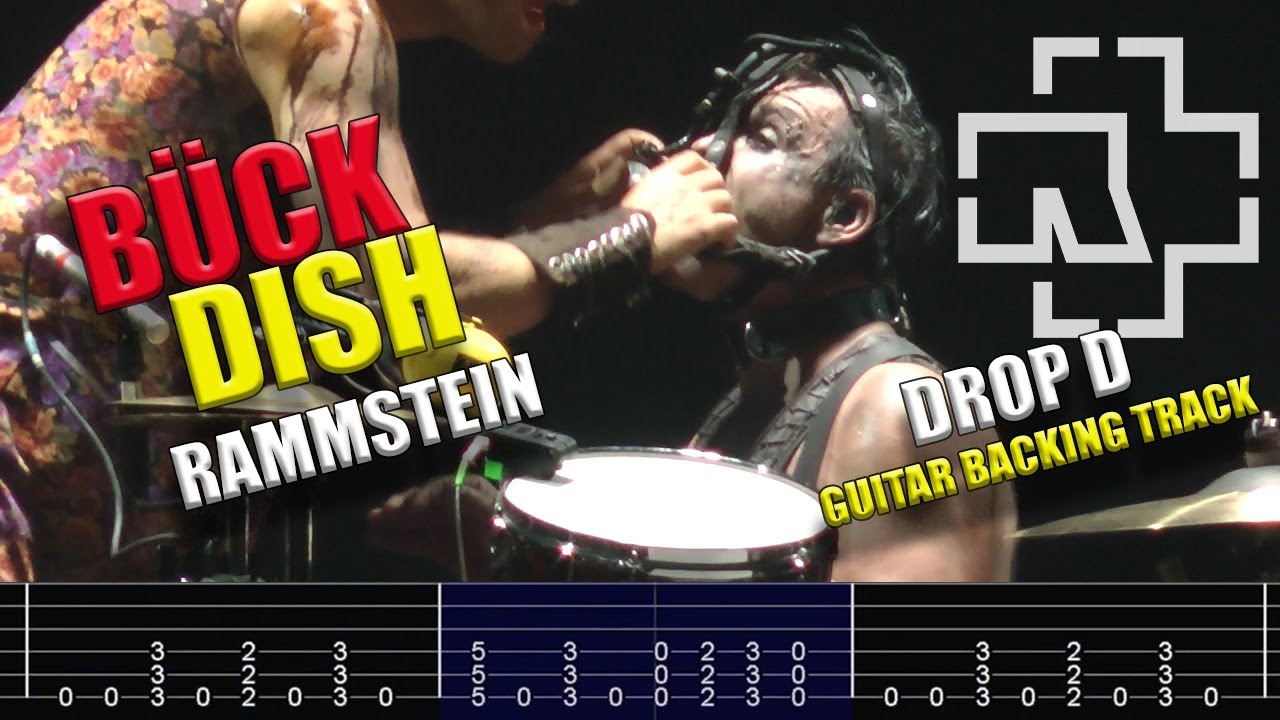 Rammstein - Bück dich | TAB | GUITAR BACKING TRACK - YouTube