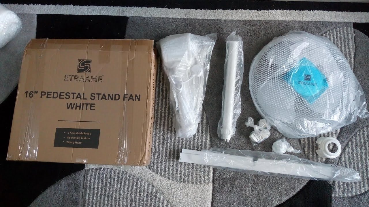 Unboxing 16" Pedestal Stand Fan. - YouTube