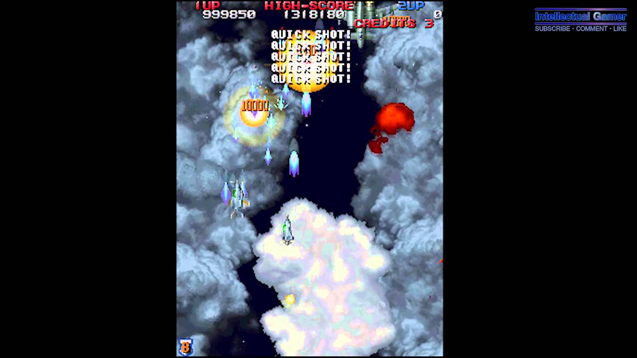 Raiden Fighters 1 Arcade Machine Longplay Walkthrough - YouTube