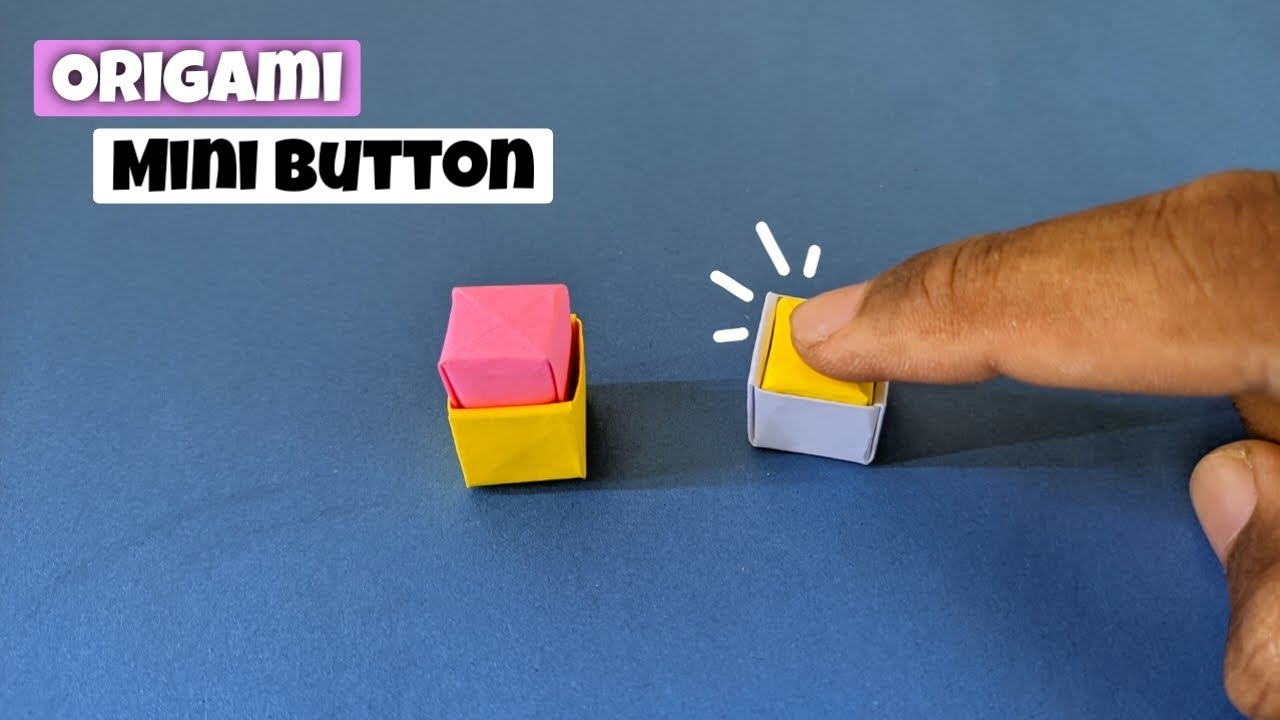 How To Make Origami Pop It Mini Button Easy - Easy Origami - YouTube