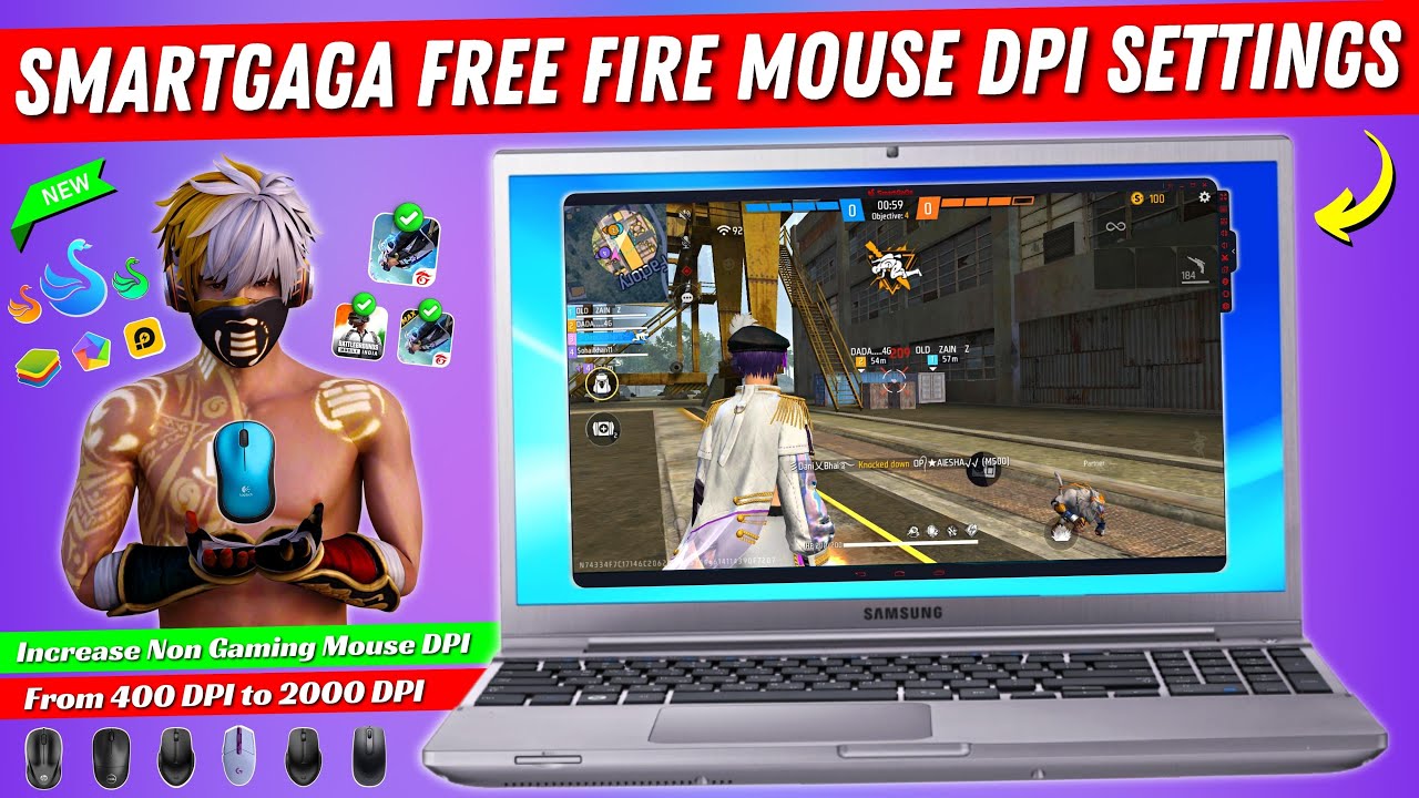 Smart gaga Free Fire Mouse DPi Settings | Free Fire Smartgaga Perfect Headshot Sensitivity ...