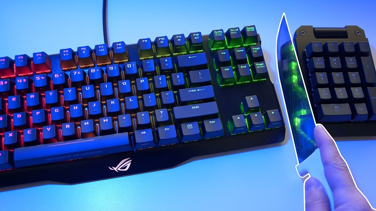 EL MEJOR TECLADO GAMER SALVO POR UN DETALLE ASUS ROG CLAYMORE CORE ...