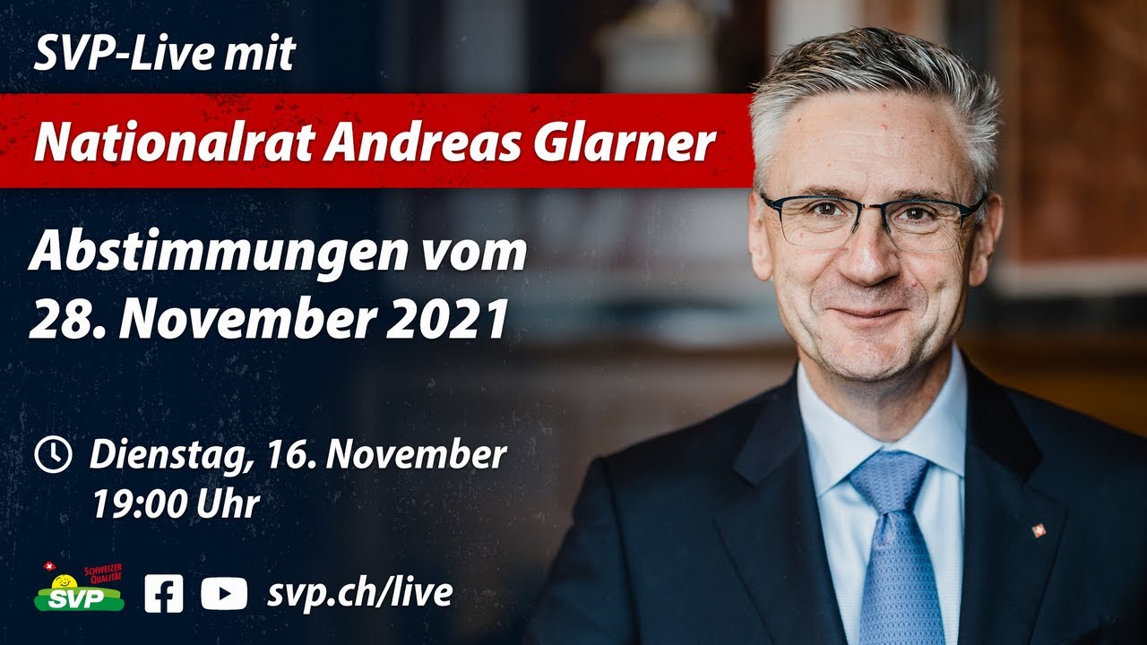 SVP-Live mit Nationalrat Andreas Glarner - YouTube