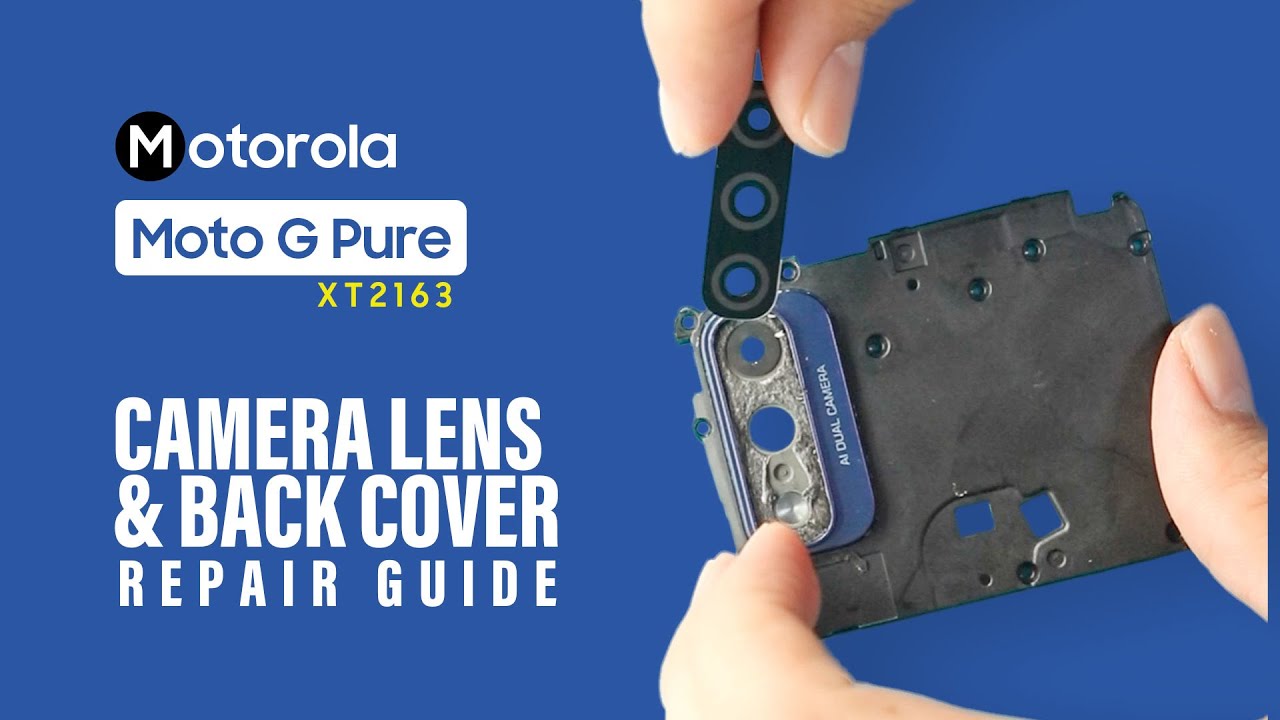 Motorola Moto G Pure XT2163 Camera Lens Glass & Back Cover Replacement ...