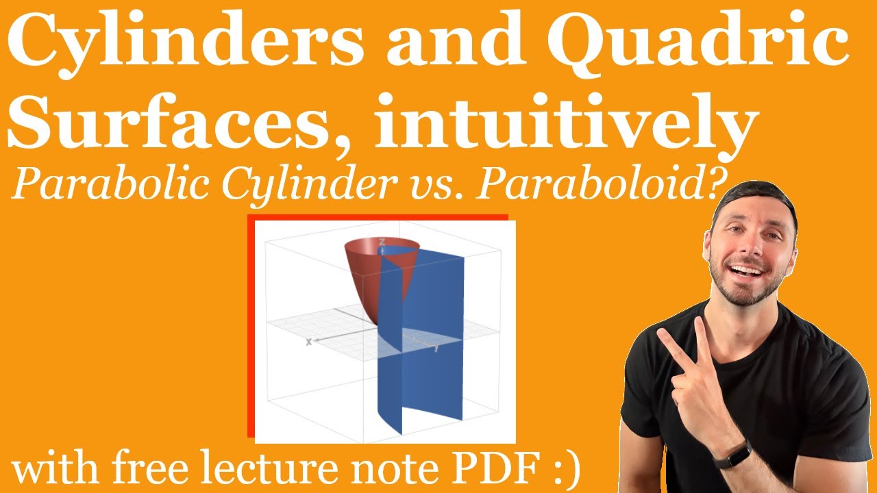 How to Graph Cylinders and Quadric Surfaces - Calc 3 / Multivariable ...