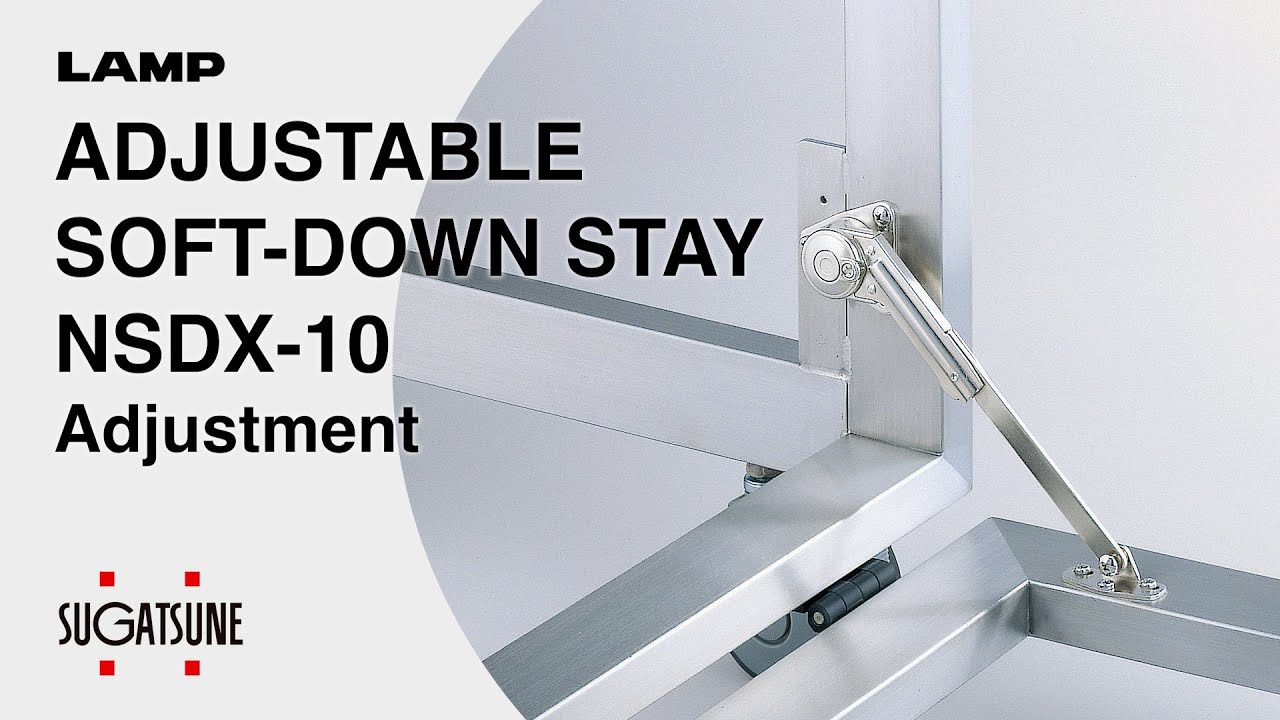 [QUICK DEMO] ADJUSTABLE SOFT-DOWN STAY NSDX-10 - Sugatsune Global - YouTube