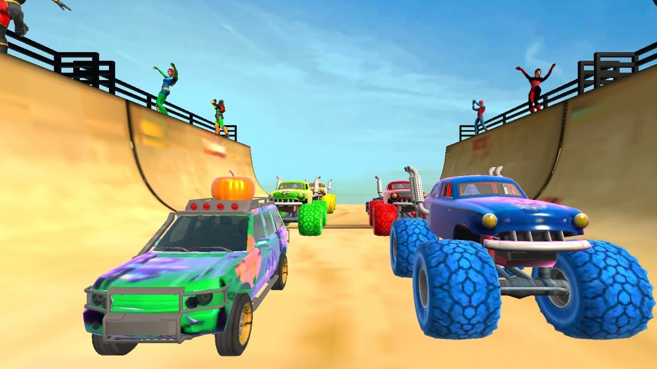 New Ramp car racing game - Kids Car Game - mobile phones car racing ...