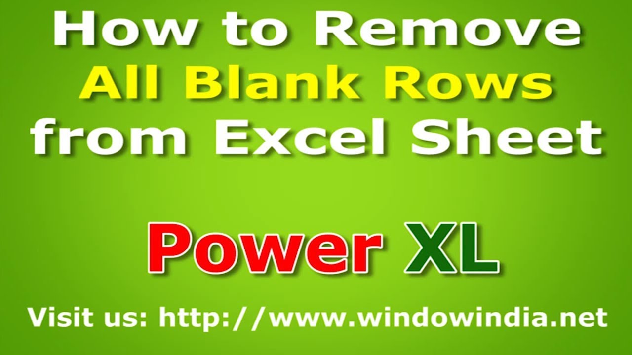 How To Remove Blank Rows In Excel YouTube how-to-remove-blank-rows-in-excel-youtube