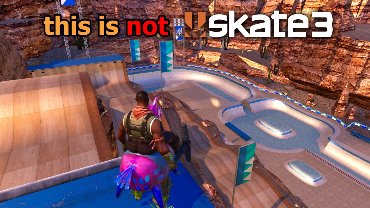 Playing the Skate 3 Map in Fortnite - YouTube