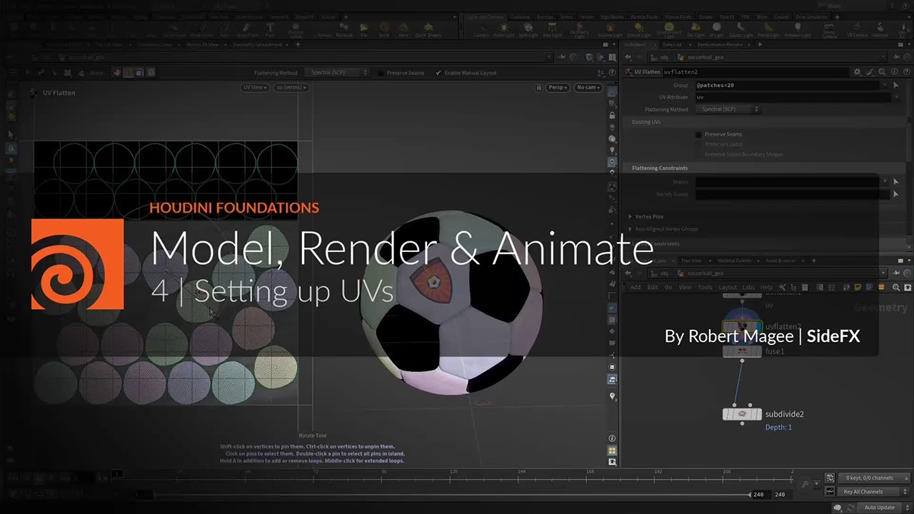 H20.5 Foundations | Model Render Animate 4 | Setting up UVs - YouTube