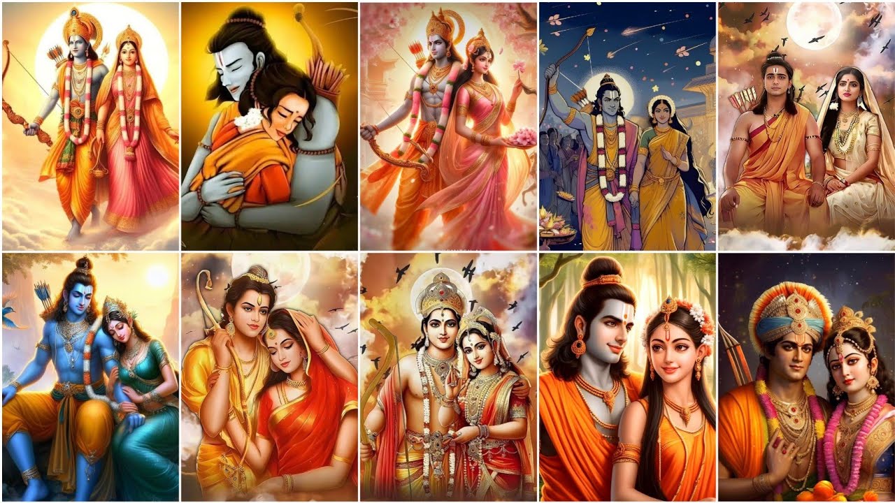 Lord Ram Sita HD Wallpaper Photo | Lord ram and maa Sita HD images ...