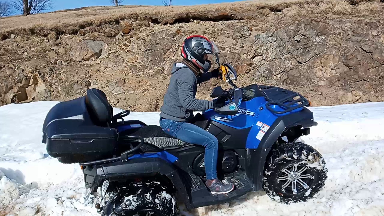 Cf 550 ATV kar maceralarimiz devam ediyor cforce 550 - YouTube