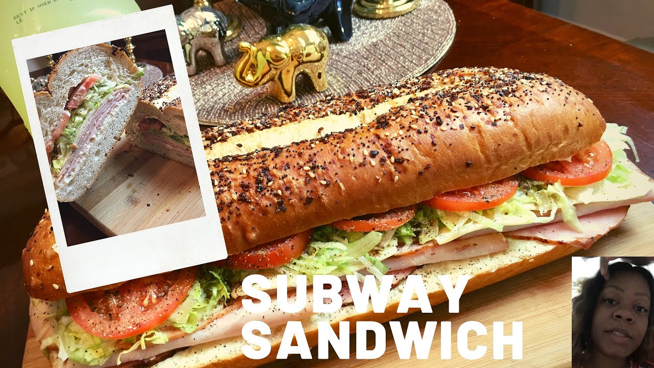 How to make a subway sandwich easy - YouTube
