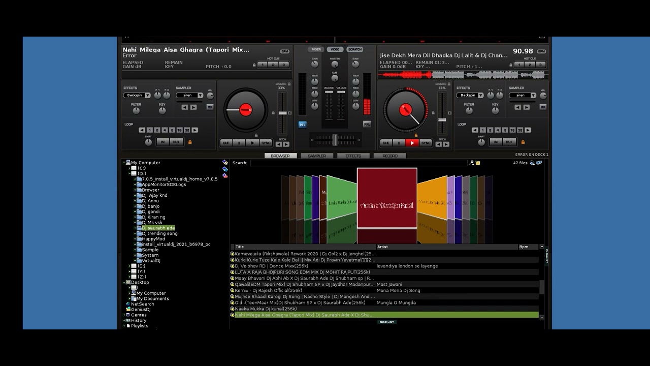 hindi song virtual dj automix - YouTube