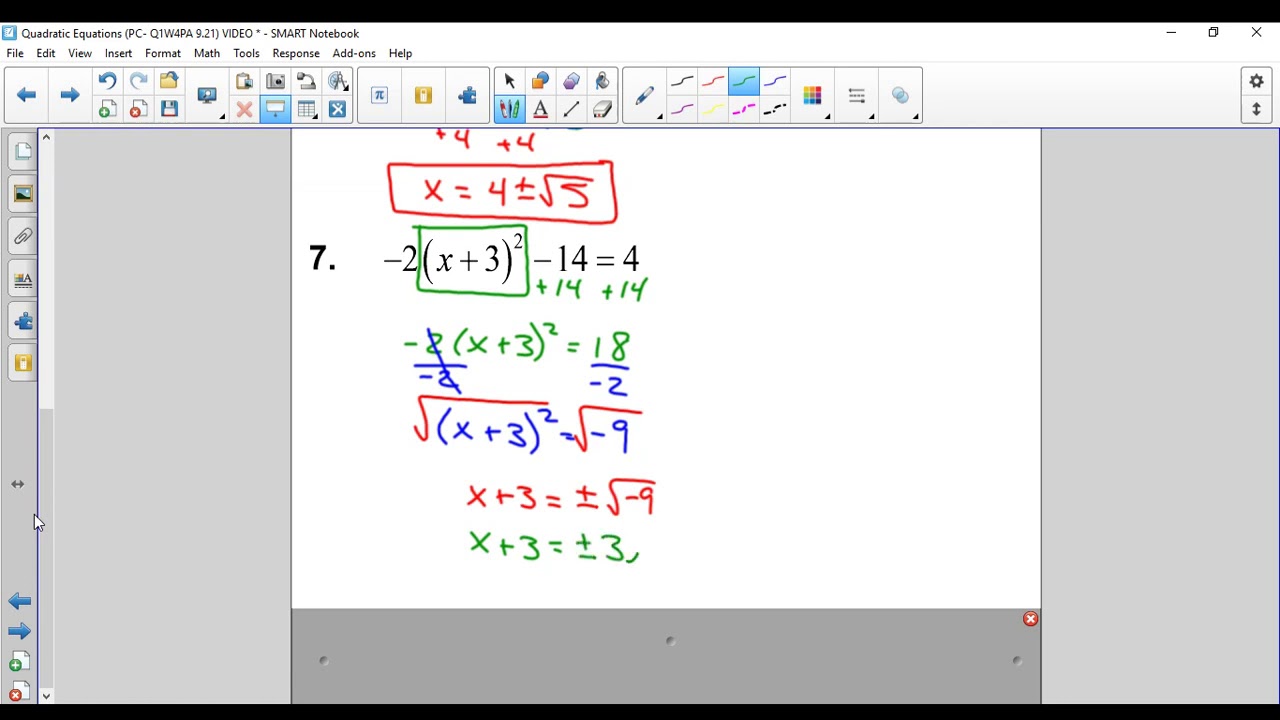 Quadratic Equations: SRP (Pt.2) - YouTube