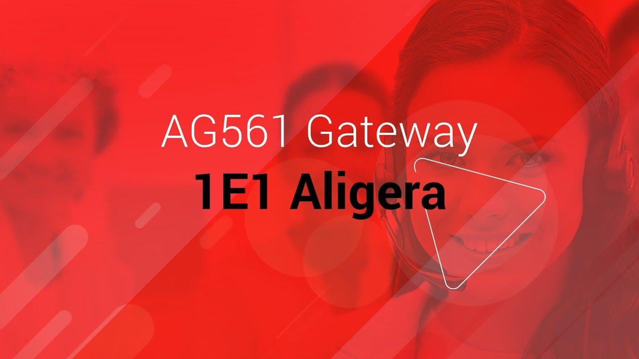 AG561 Gateway 1E1 Aligera -- na LojaMundi.com.br - YouTube