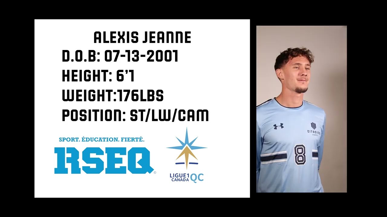 ALEXIS JEANNE 2022-2023 RSEQ & L1QC SOCCER M - YouTube