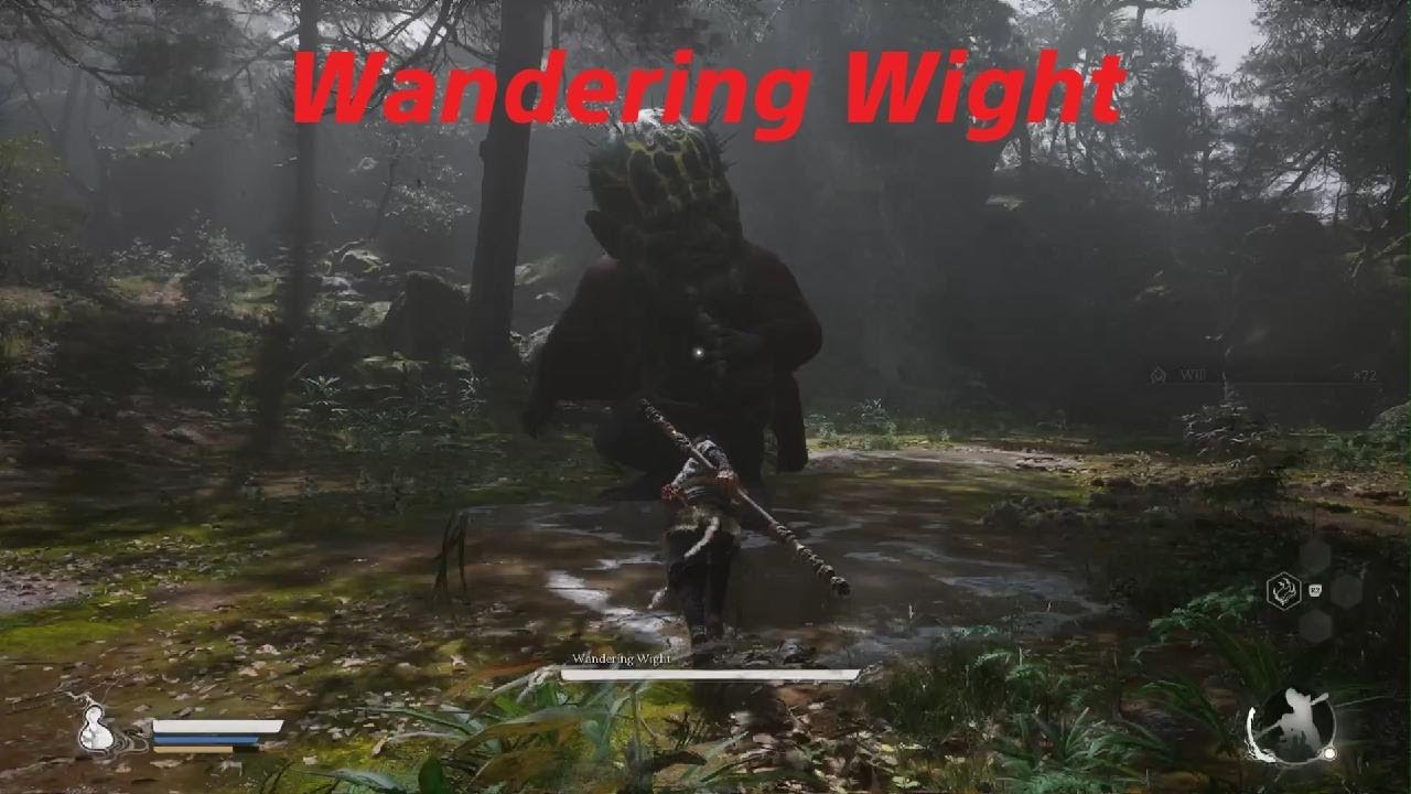 Black Myth: WuKong 黑神話: 悟空 | First Mini Boss | The Wandering Wight ...